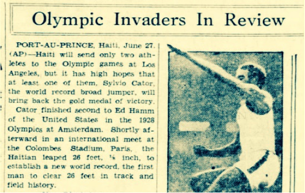 Sylvio Cator: Haiti’s Olympian | Sport in American History